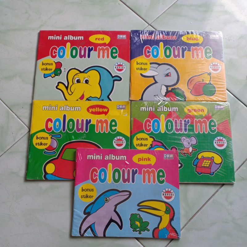 Jual BUKU MINI ALBUM COLOUR ME EDISI REVISI 5 SERI BONUS STICKER ...