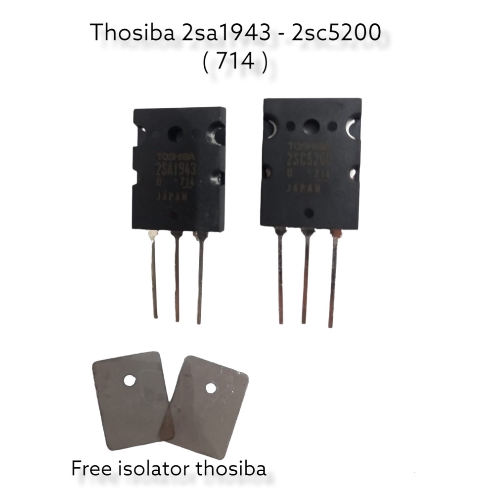 Jual TRANSISTOR FINAL THOSIBA 2SC5200 2SA1943 2sc 5200 2sa 1943 ( 714 ...