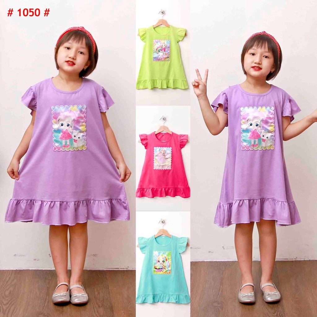 Jual KIYOSAKI KIDS -BAJU TERUSAN ANAK PEREMPUAN LENGAN MODEL RUFFLE 1-9 ...