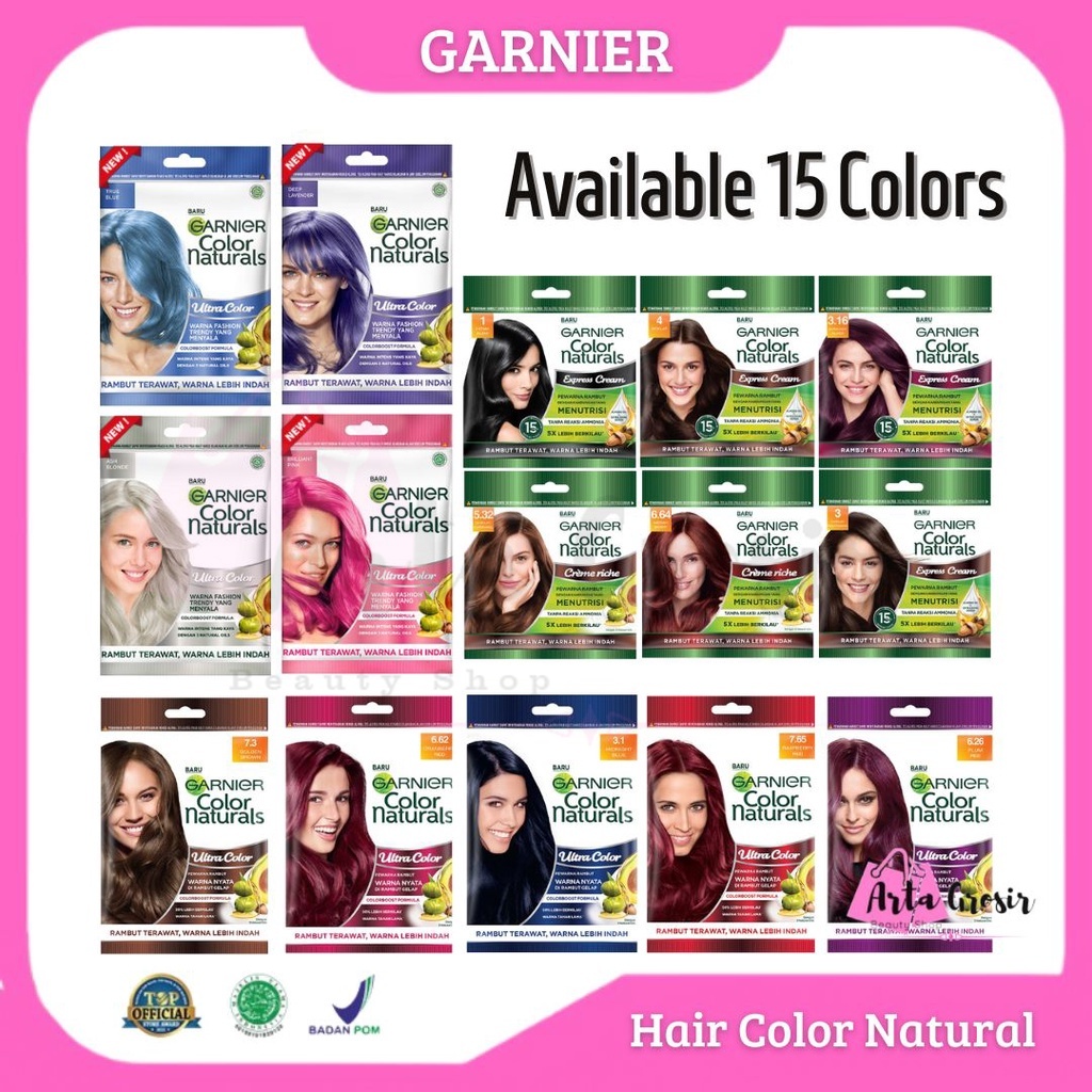 Jual Garnier Hair Color Ash Blonde / Semir Garnier BPOM 20g 30g (Arta ...