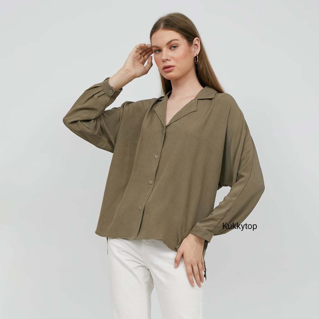 Jual Kukky Top Atasan Wanita Terbaru Polos Korean Style 80003 | Shopee ...