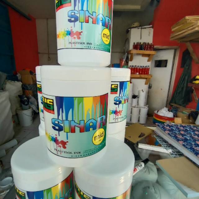 Jual Cat sablon plastisol SHS kemasan 5 kg di jamin berkualitas ...