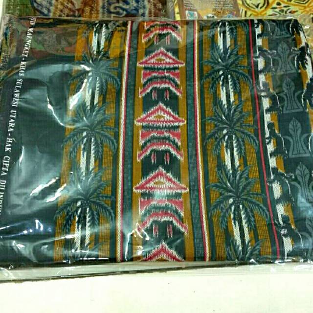 Jual Kain Batik Manado motif "Rumah adat & Maengket" | Shopee Indonesia