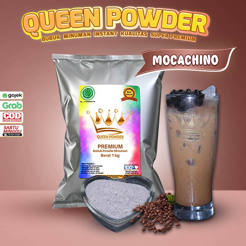 Jual Bubuk Minuman Queen Powder Premium Rasa Moccacino 1Kg | Shopee ...