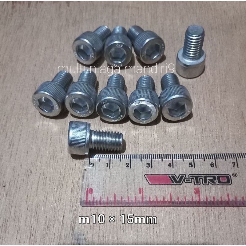 Jual baut L m10 × 15mm stainless steel anti karat | Shopee Indonesia
