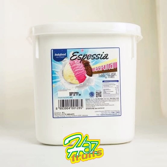 Jual Indoeskrim espessia Neapolitan 8 Liter | Shopee Indonesia