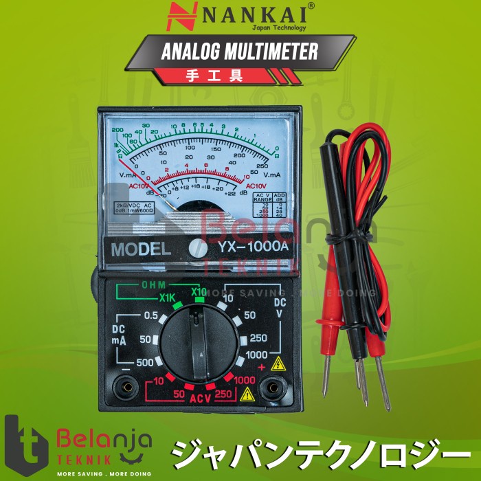 Jual Nankai Multitester Multimeter Avometer YX 1000A YX 1000 A Skls ...