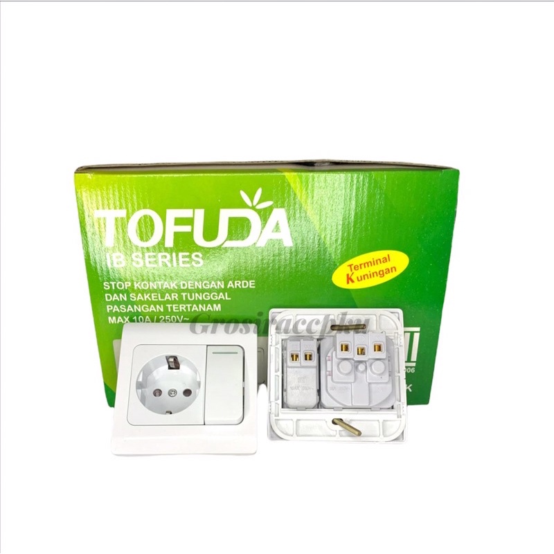 Jual Stop Kontak + Saklar Engkel IB TOFUDA T-805 Model | Shopee Indonesia