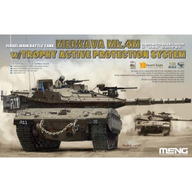 Jual Meng TS036 1/35 MBT Merkava Mk.4M w/Trophy Active Protection ...