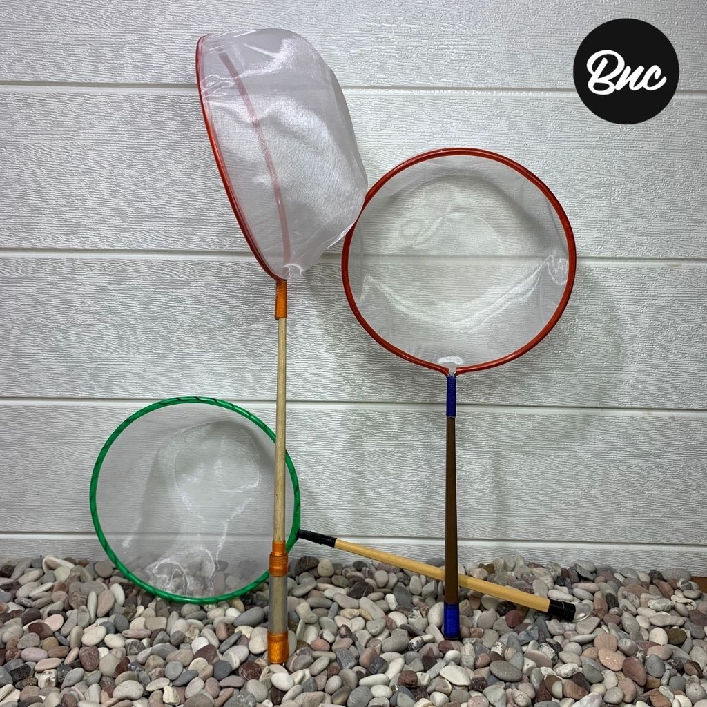 Jual Serokan Ikan Ukuran Besar Diameter 15cm Stick KAYU Saringan Kutir ...