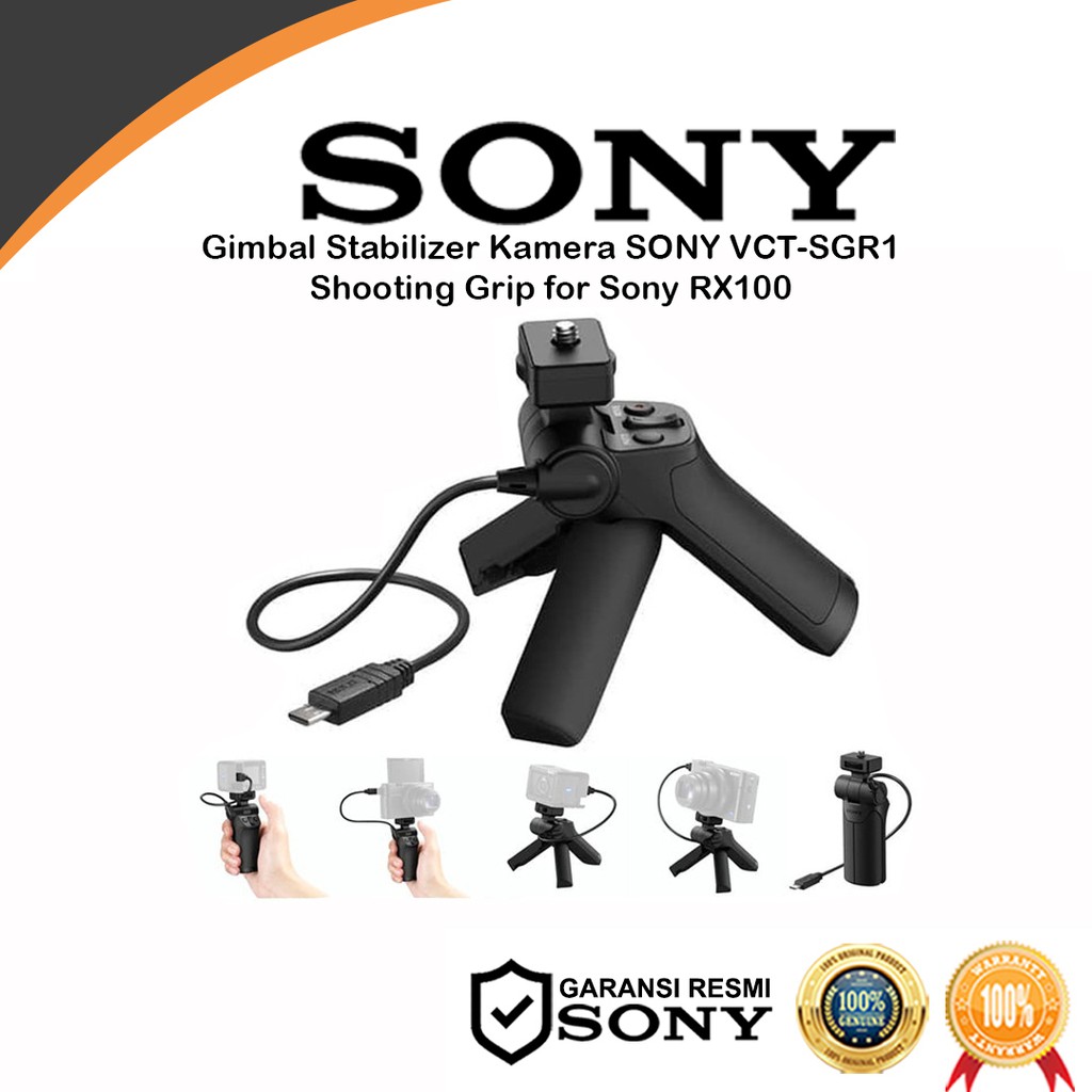 Jual Gimbal Stabilizer Camera SONY VCT-SGR1 Shooting Grip for Sony RX100 | Shopee Indonesia