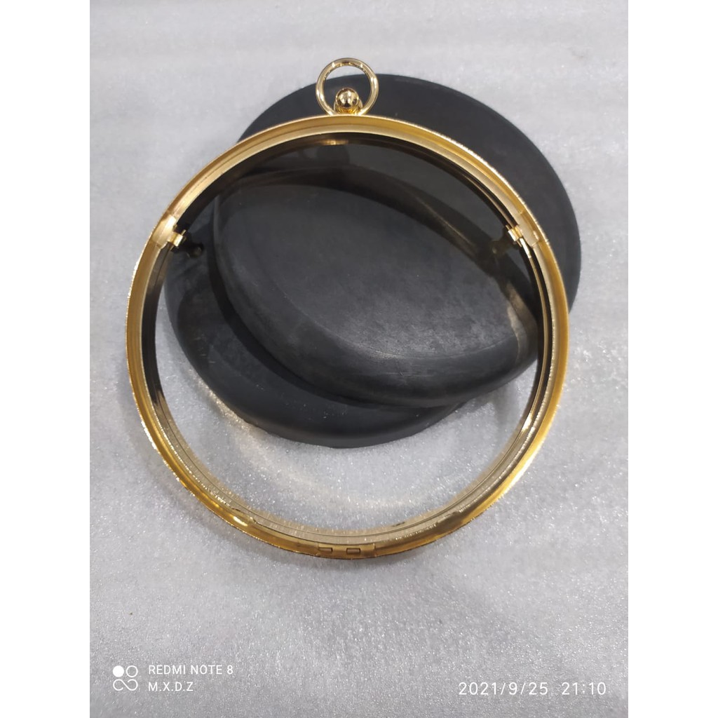 Jual frame shell bulat gold 18 cm | Shopee Indonesia