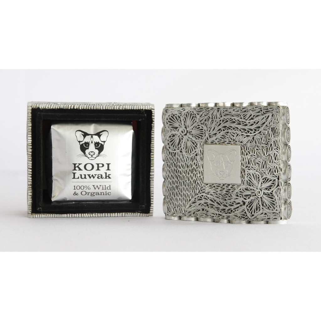 Jual Koffie Kolonie Javabica - Kopi Luwak Bubuk in Silver Box (75 Gr ...