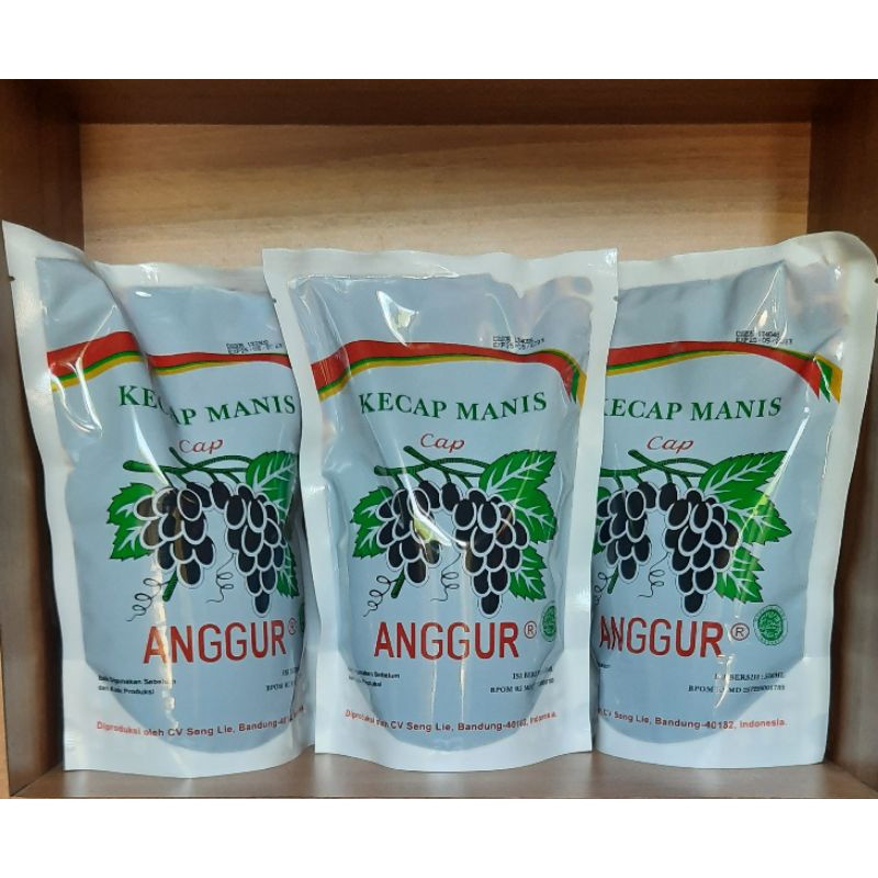 Jual KECAP CAP ANGGUR MANIS 550ml Sachet Refil | Shopee Indonesia