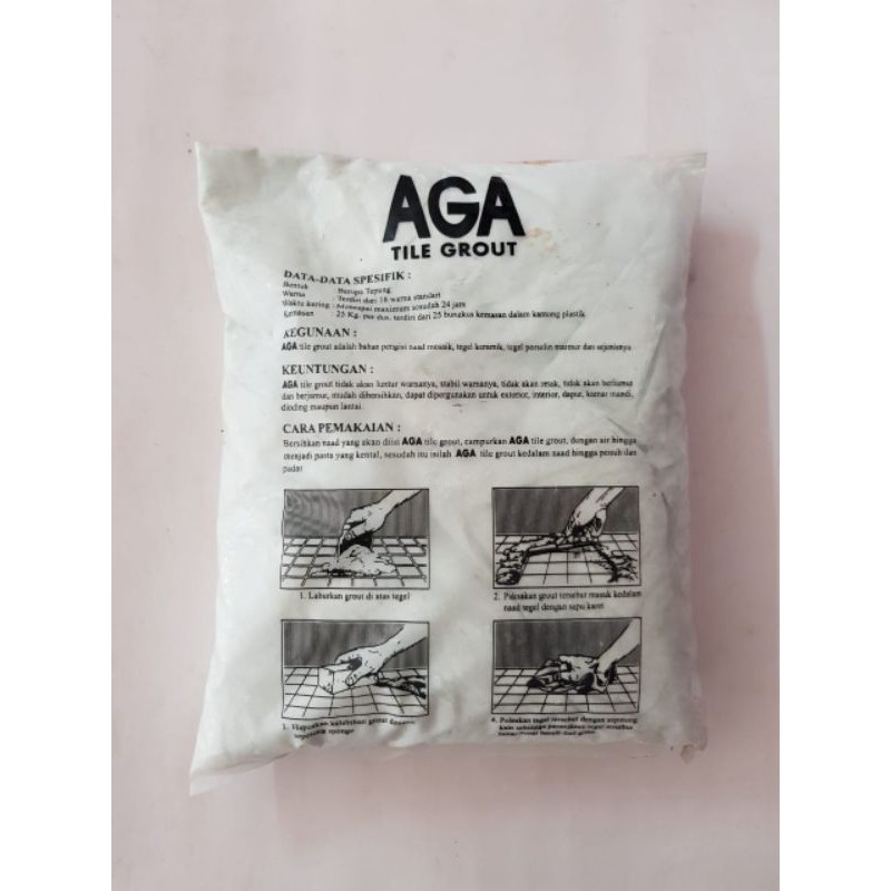 Jual SEMEN PENGISI CELAH NAT KERAMIK 1 KG OKER LANTAI TILE GROUT WARNA ...