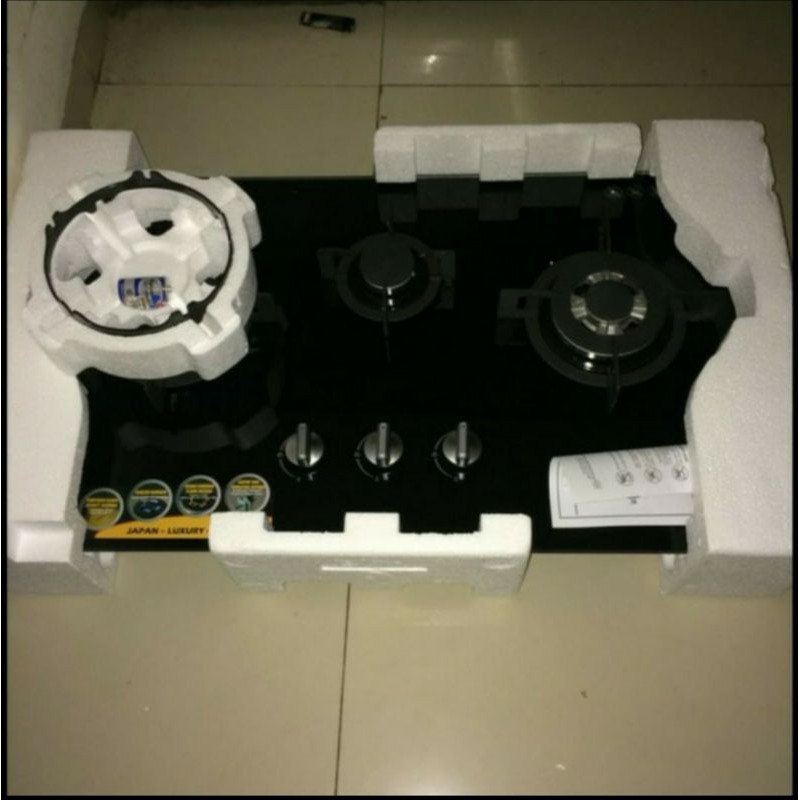 Jual Kompor Gas Tanam Rinnai 3 Tungku RB-713N (GB) | Shopee Indonesia