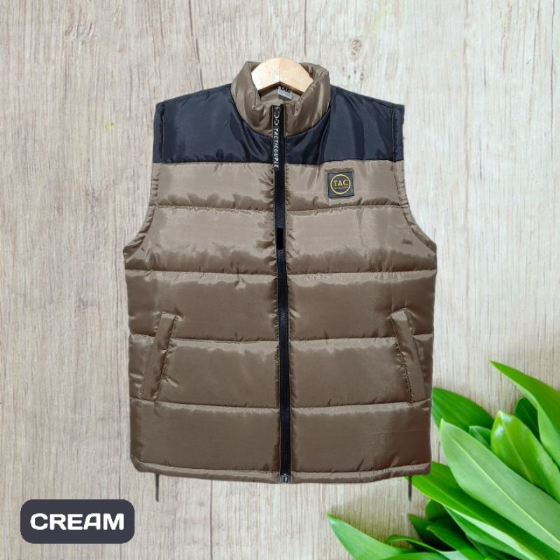 Jual Jaket Rompi Cream Army Rompi TAC Tebal Keren Rompi Pria Motor Anti ...