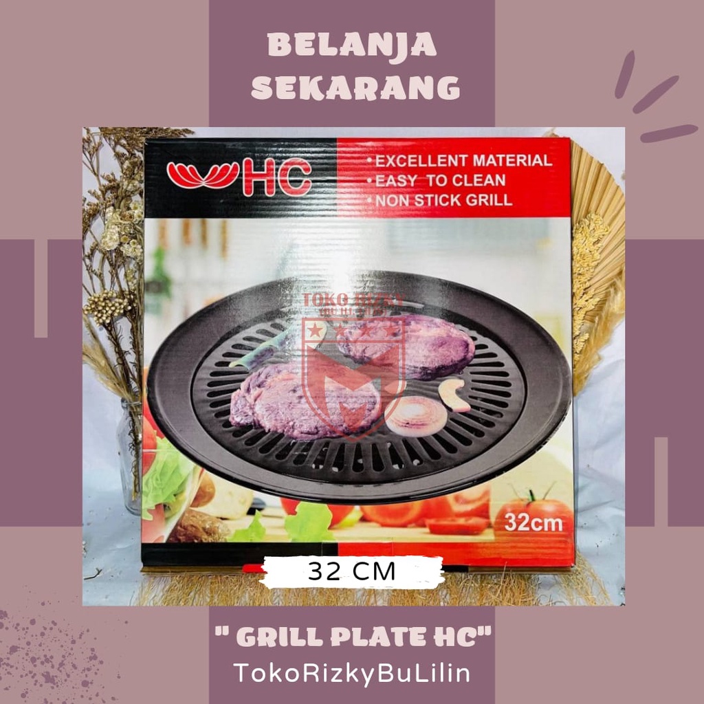 Jual Grill Plate "HC" 32 Cm / Panggangan Serbaguna / Grill Plate 32 CM ...