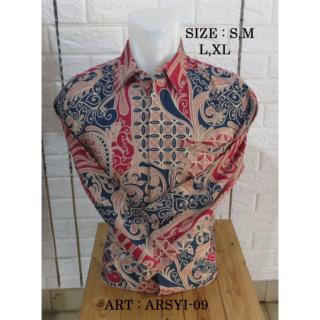 Jual KEMEJA BATIK PRIA MEREK ARSYI BATIK ART: ARSYI-09 PRICE Rp 348.900 ...