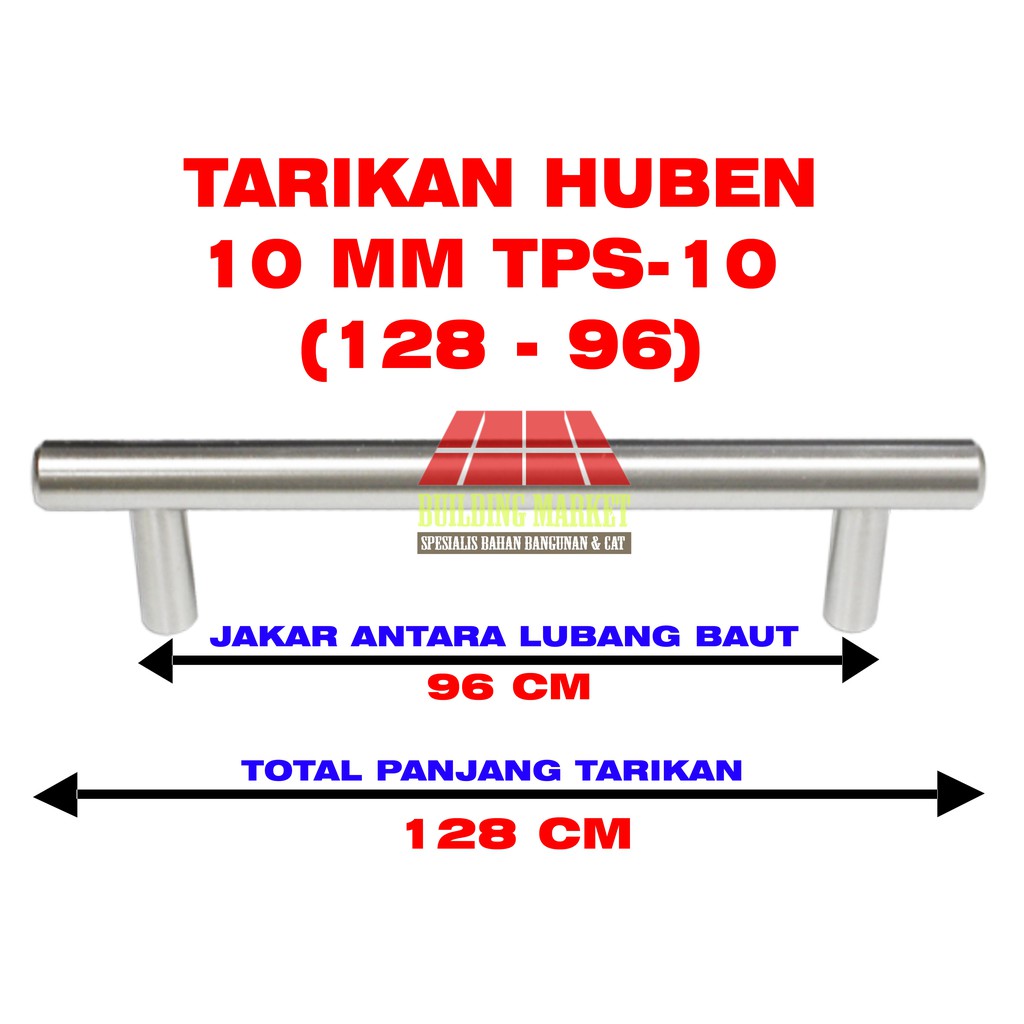 Jual TARIKAN LACI TARIKAN LEMARI HANDLE HUBEN TPS-10 (128 MM - 96 MM ...