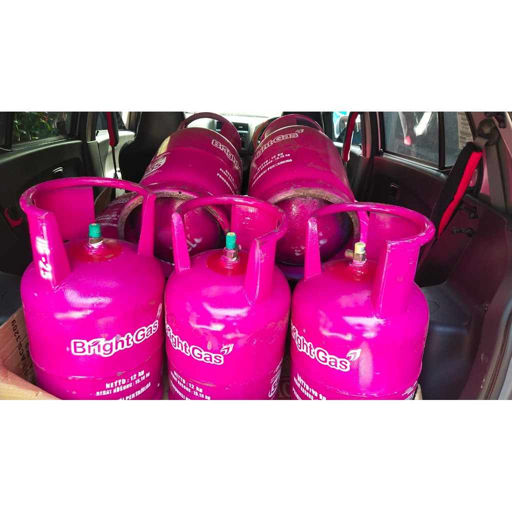 Jual TABUNG BRIGHT GAS 12 KG PLUS ISI PINK | Shopee Indonesia