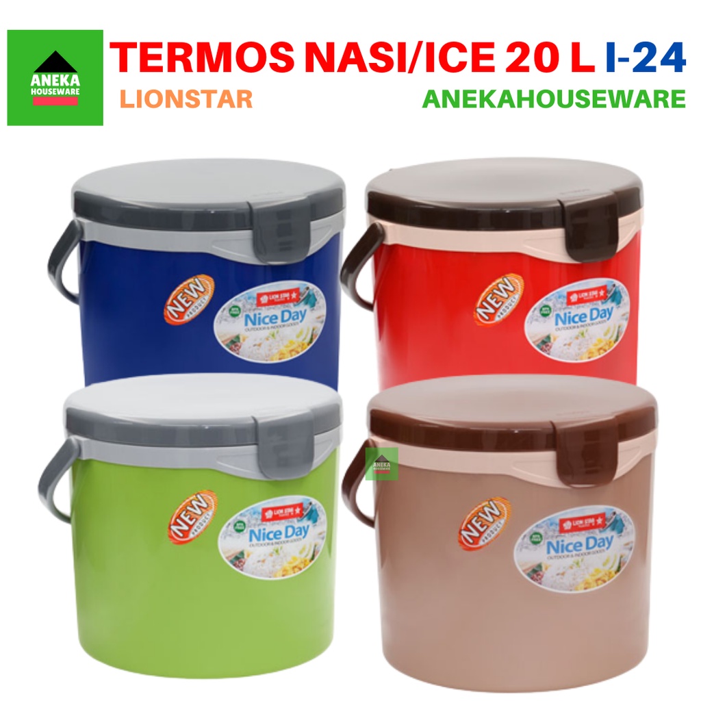 Jual Rice Ice Bucket Hanami Termos Nasi Es 20 Liter I 24 Lion Star ...