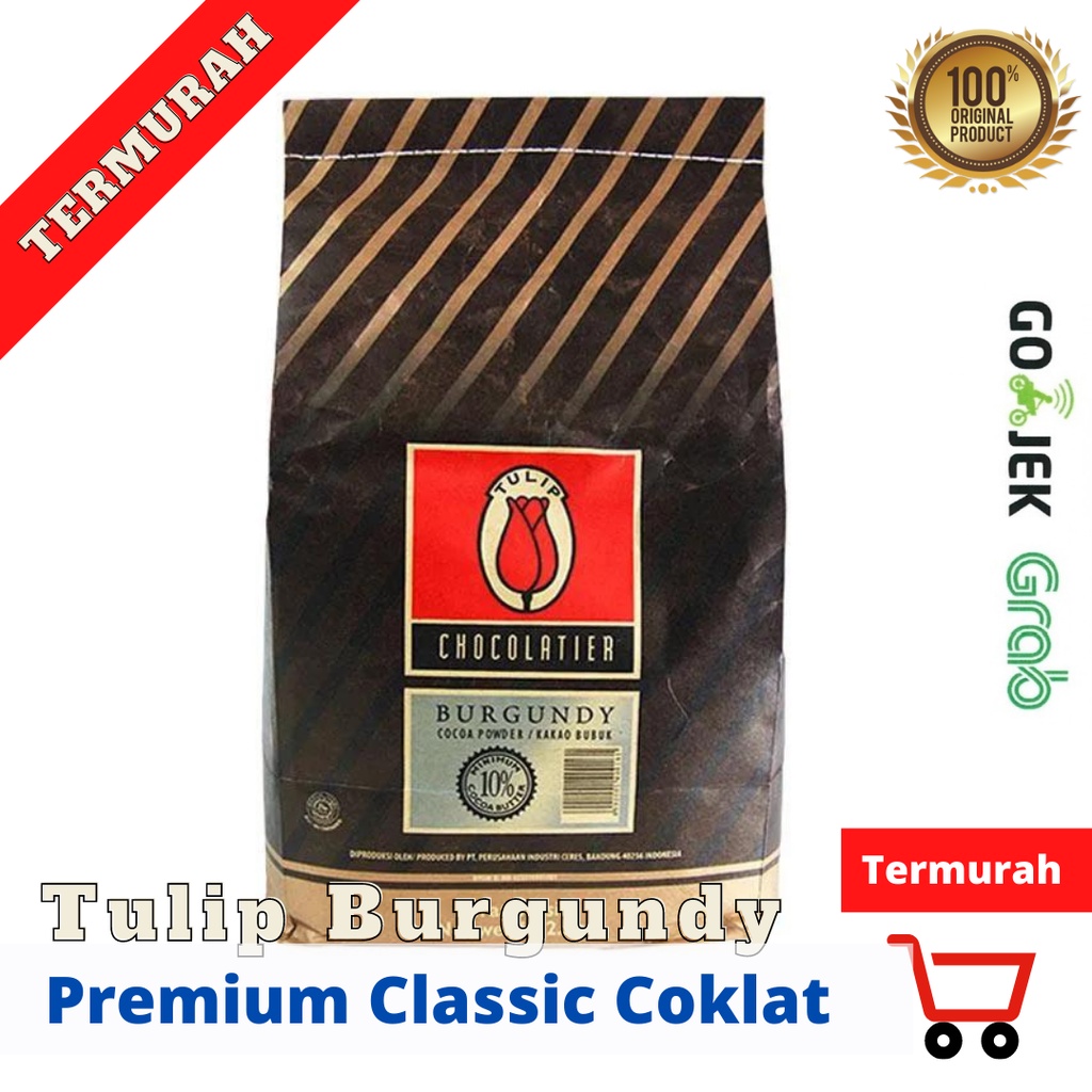 Jual Tulip Burgundy 2,5kg/sak Pure Light Coklat Cocoa Bubuk Cokelat ...