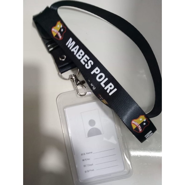 Jual Tali Name Tag Id Card plus Cashing Mabes Polri | Shopee Indonesia