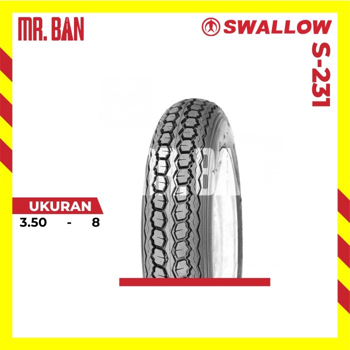 Jual Ban Luar Vespa Ring 8 Swallow S-231 Uk. 350-8 TT | Shopee Indonesia