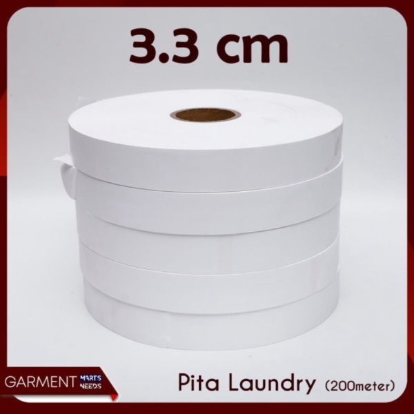 Jual MURAH Pita Laundry Tafetta Label Penanda Cucian Roll Kain Kertas ...