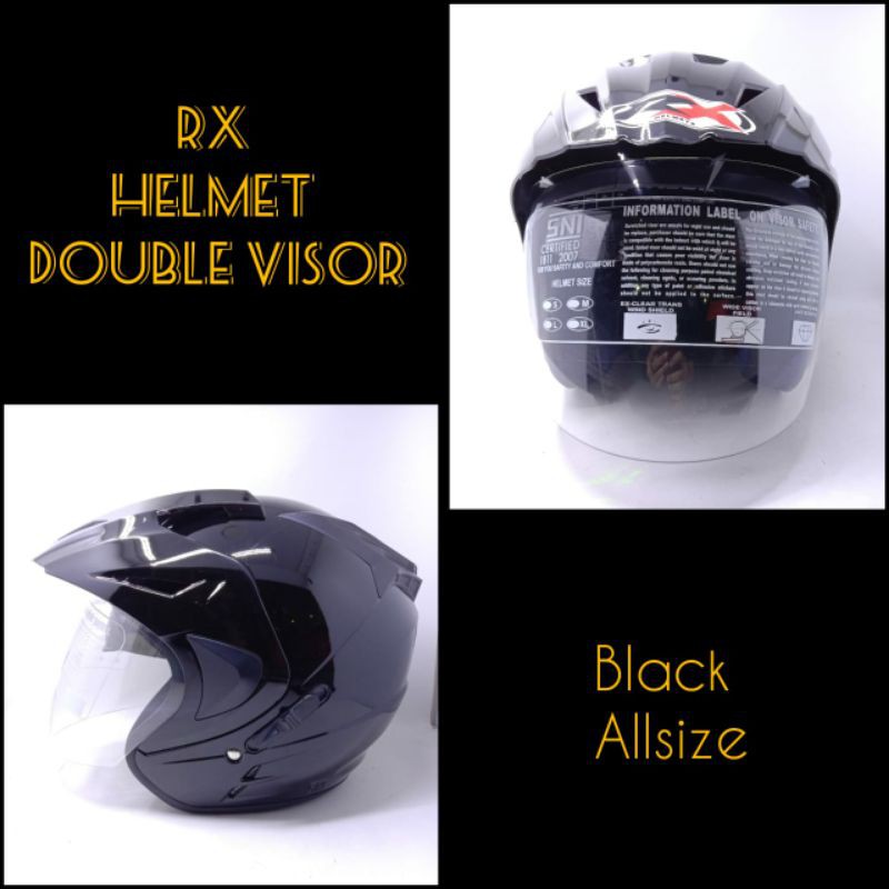 Jual HELM JP8 MODEL INK T1 SOLID DOUBLE VISOR ALL COLOUR | Shopee Indonesia