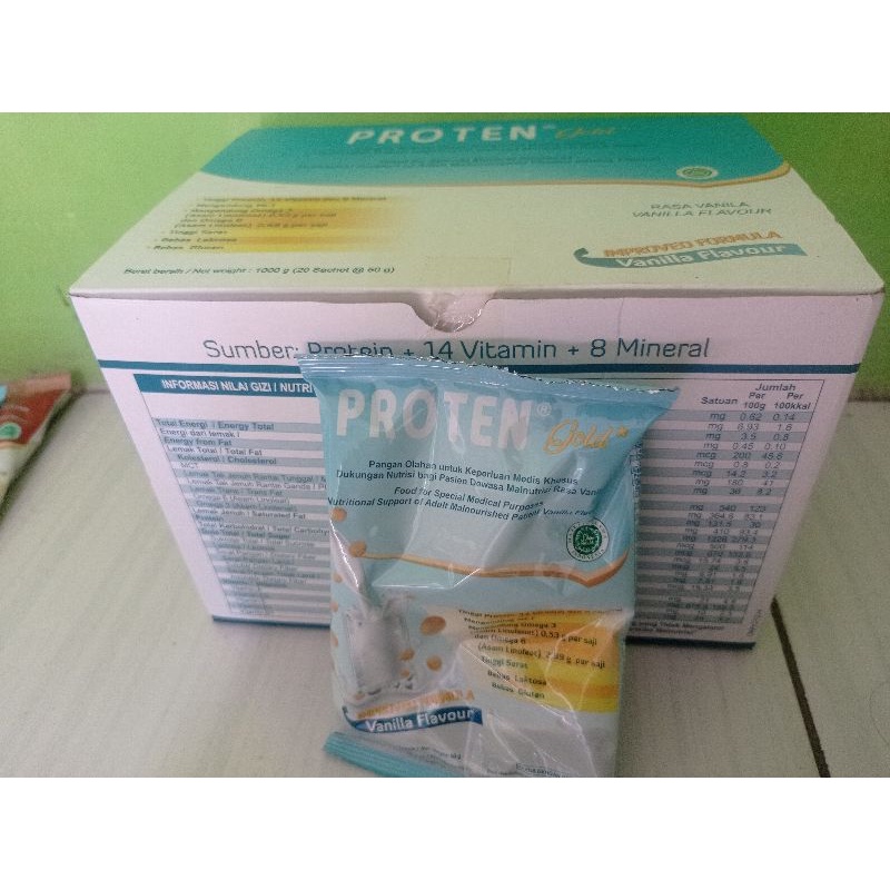 Jual PROTEN GOLD BOX (SUSU TINGGI PROTEIN) BEBAS LAKTOSA | Shopee Indonesia