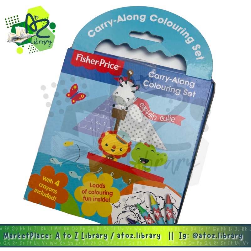 Jual Fisher Price Carry Along Colouring Set with 4 crayons inside ...