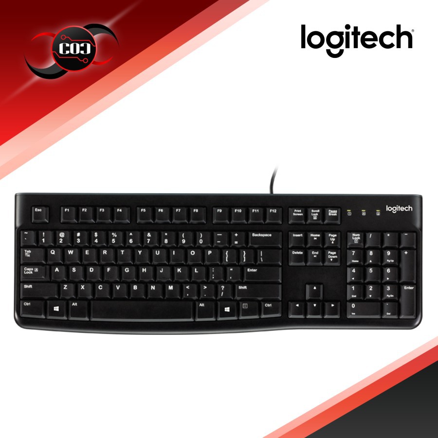 Jual Logitech Classic keyboard K120 Black USB | Shopee Indonesia