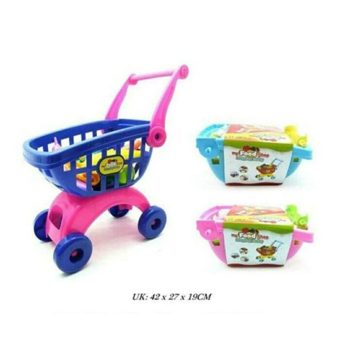 Jual mainan anak trolley troli supermarket troly dorong | Shopee Indonesia