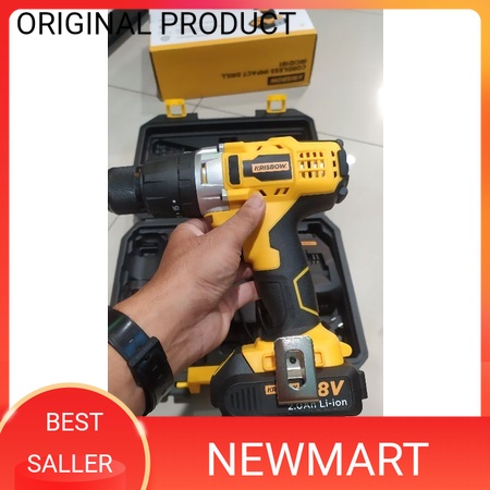 Jual krisbow impact drill/bor tanpa kabel 13mm | Shopee Indonesia