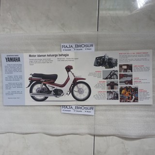 Jual Poster brosur katalog leaflet jadul lawas Yamaha Alfa II/Alfa 2 Black Engine 1989 | Shopee ...