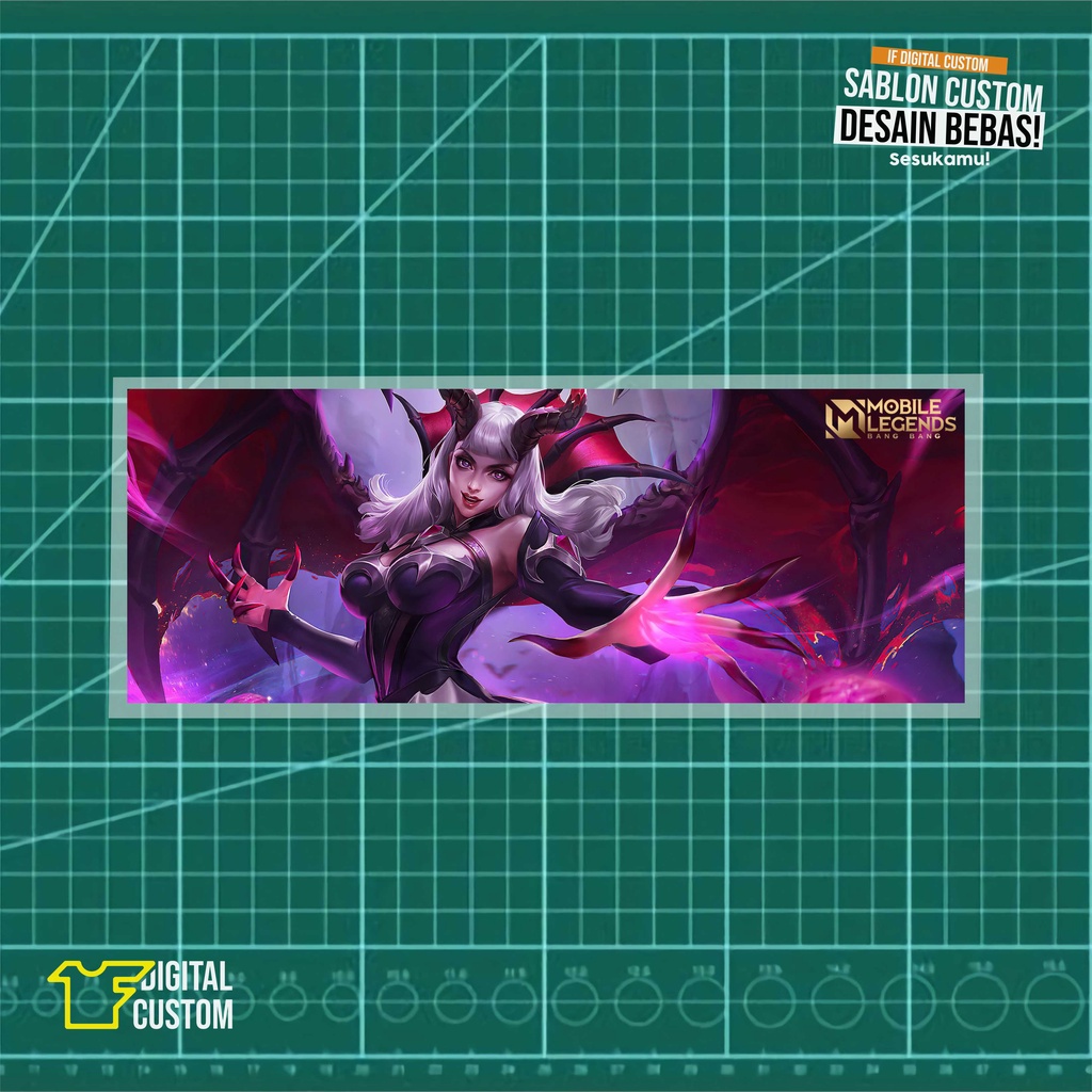 Jual Stiker Kain Sticker Sablon Setrika DTF Mobile Legends Logo RRQ ...