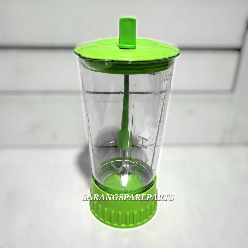 Jual GELAS JUS BLENDER SET MIYAKO / GELAS JUS MIYAKO HIJAU SET / GELAS ...