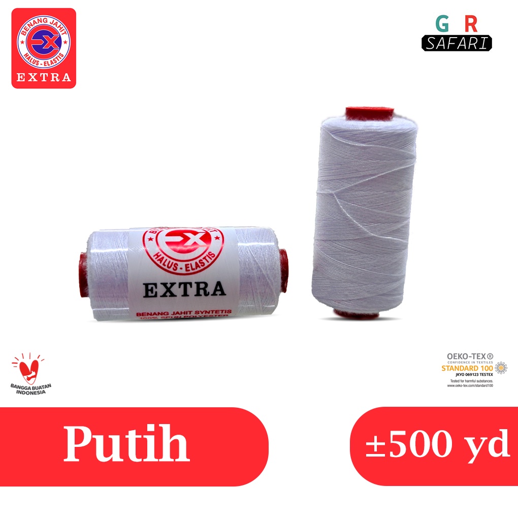 Jual Benang Jahit Extra Warna Putih - 500yard | Shopee Indonesia