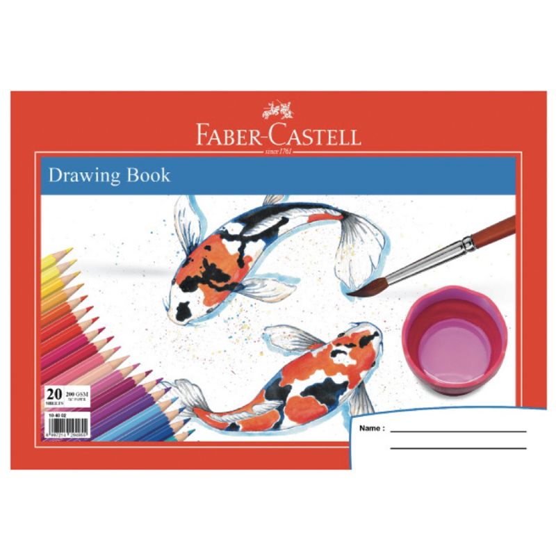 Jual buku gambar sketsa, sketch book drawing book faber castell ukuran ...