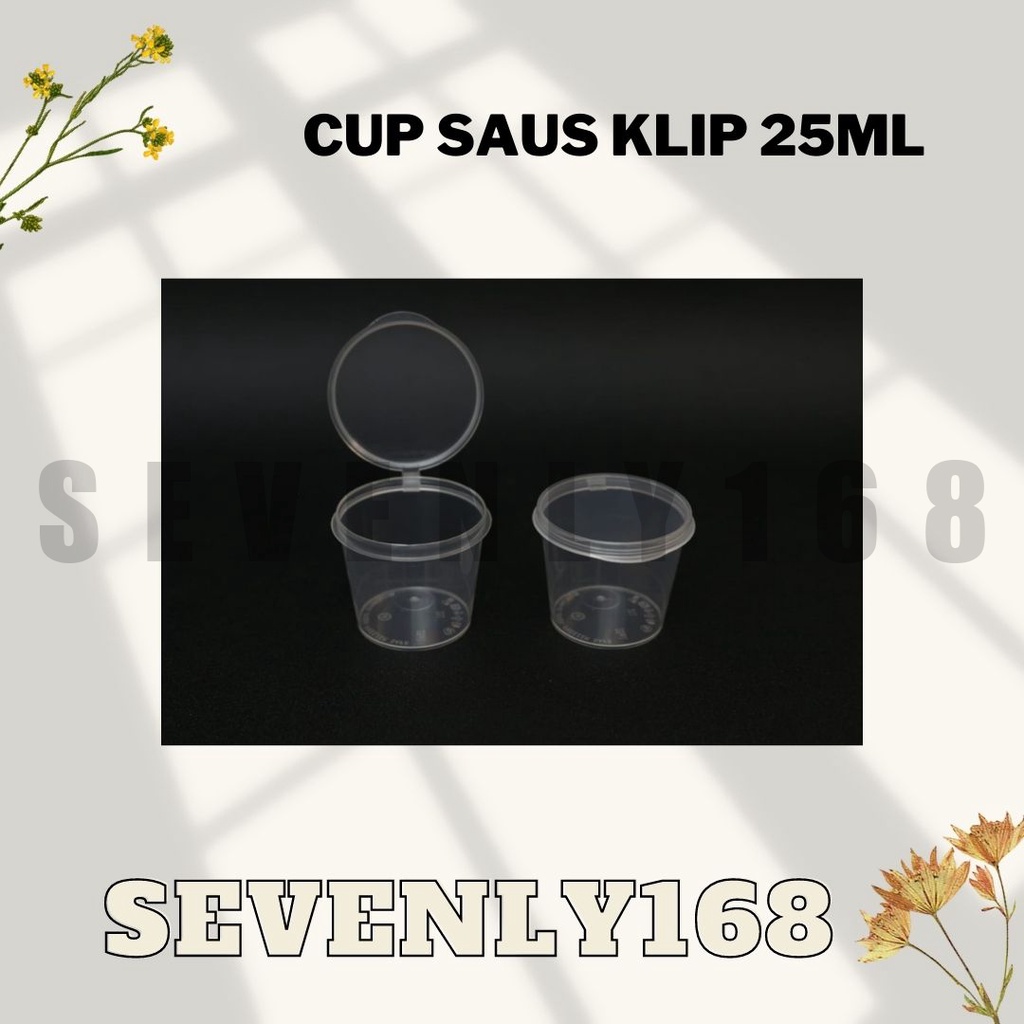 Jual Cup Saus Klip 25ml / Wadah Plastik Saos Sambal Mayonaise ...