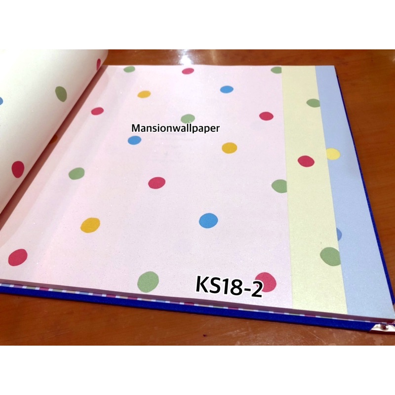 Jual Wallpaper Dinging Polkadot Bulat Putih Lingkaran Pink Kuning Biru Hijau Simple Modern ...