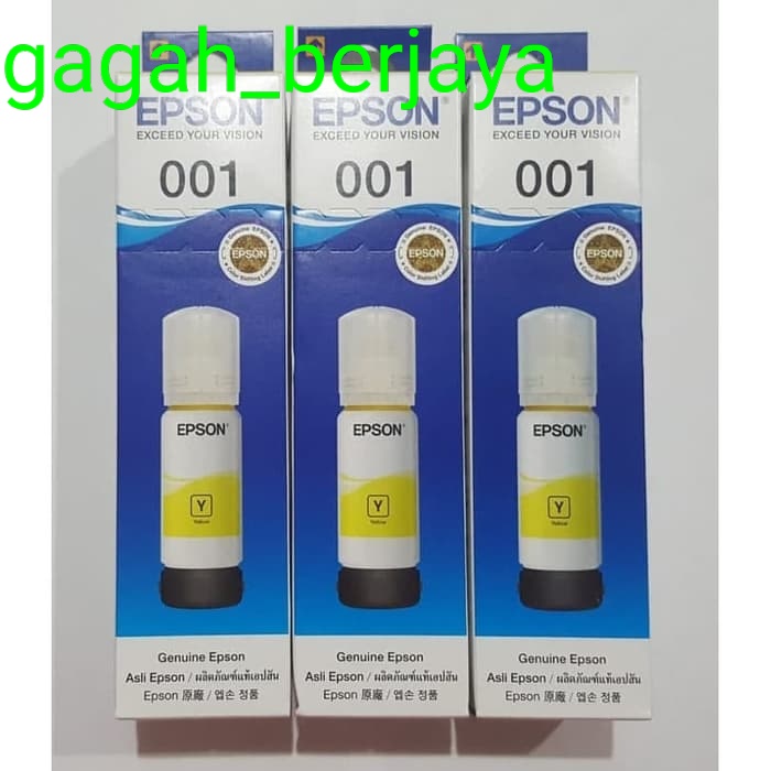 Jual Tinta Epson 001 Yellow Original | Shopee Indonesia