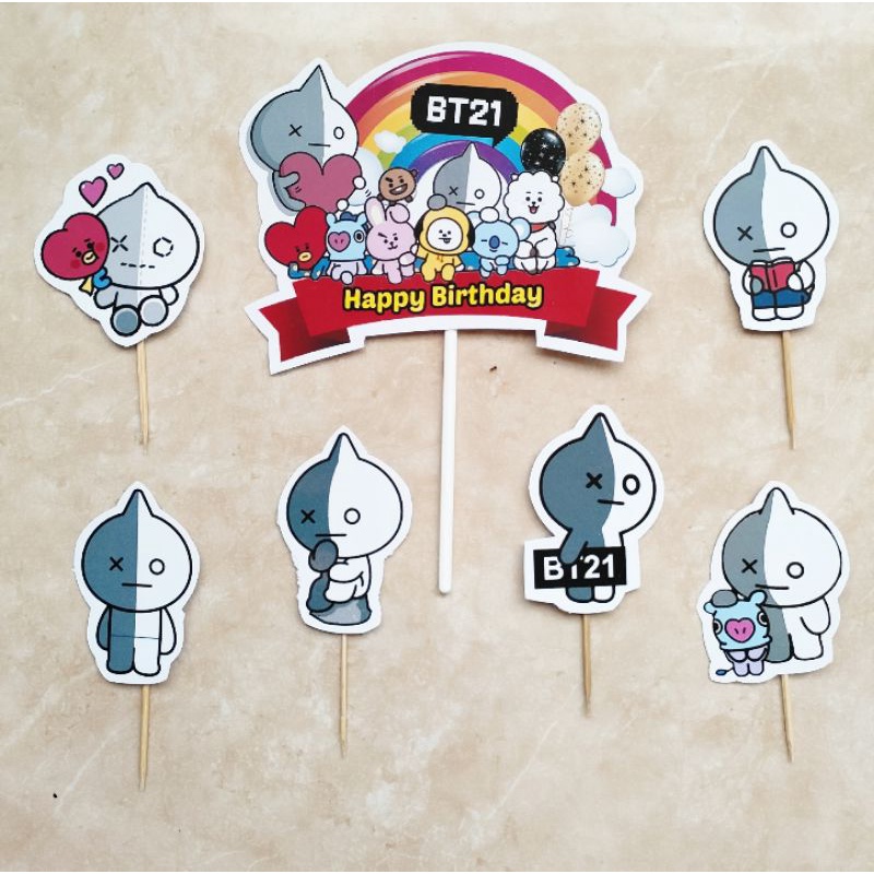 Jual satu set topper toper cake hiasan kue ulang tahun karakter VAN ...