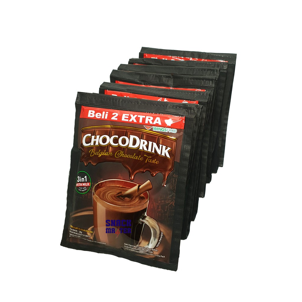Jual Chocodrink Minuman Cokelat Belgian Choco Taste 3in1 Renceng- Netto ...
