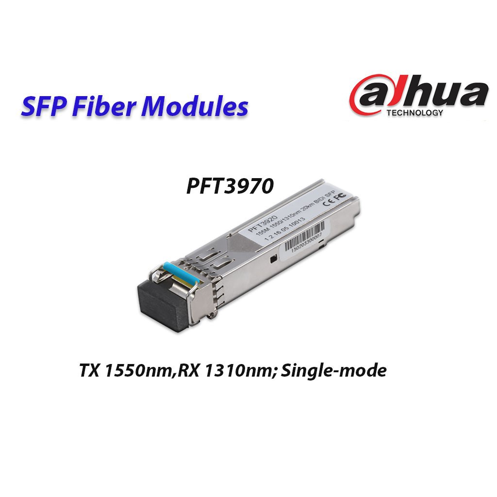 Jual Simplex Single Mode SFP Module 1550/1310nm DAHUA PFT3970 | Shopee ...