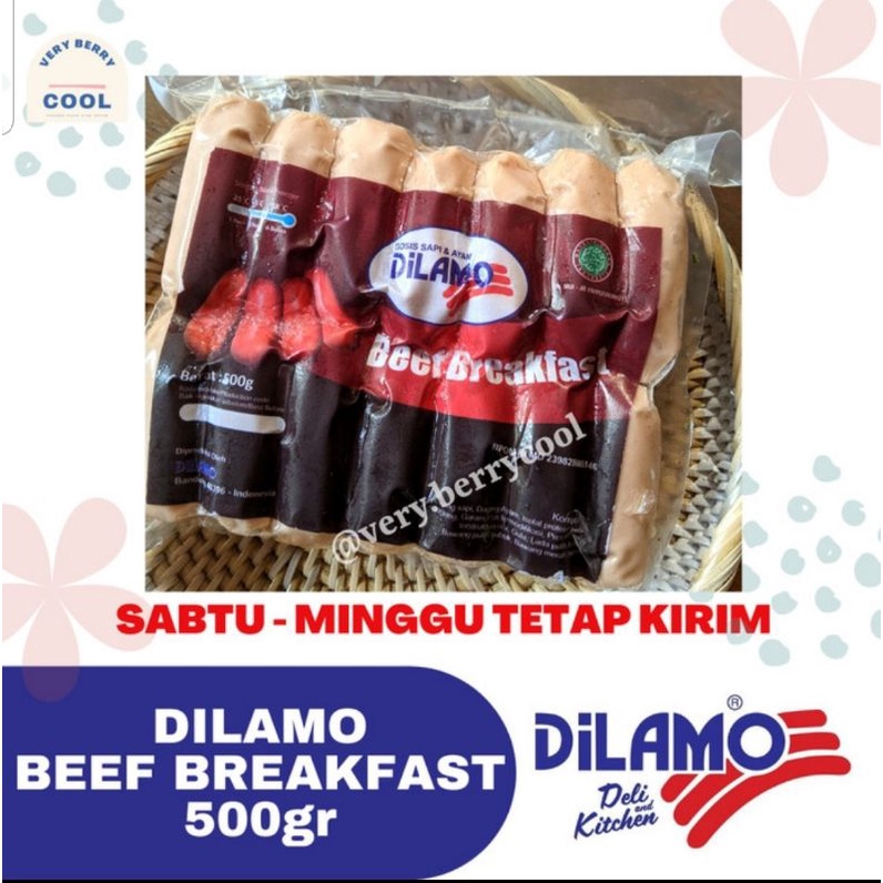 Jual DILAMO Sosis Beef Breakfast 500g | Shopee Indonesia