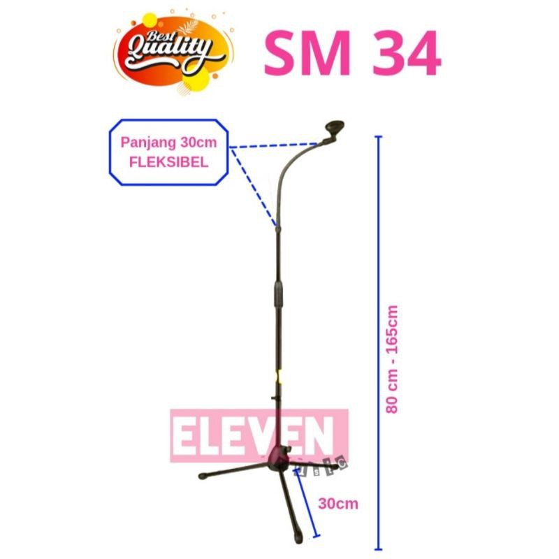 Jual stand mic panjang paladin sm34 sm 34 | Shopee Indonesia