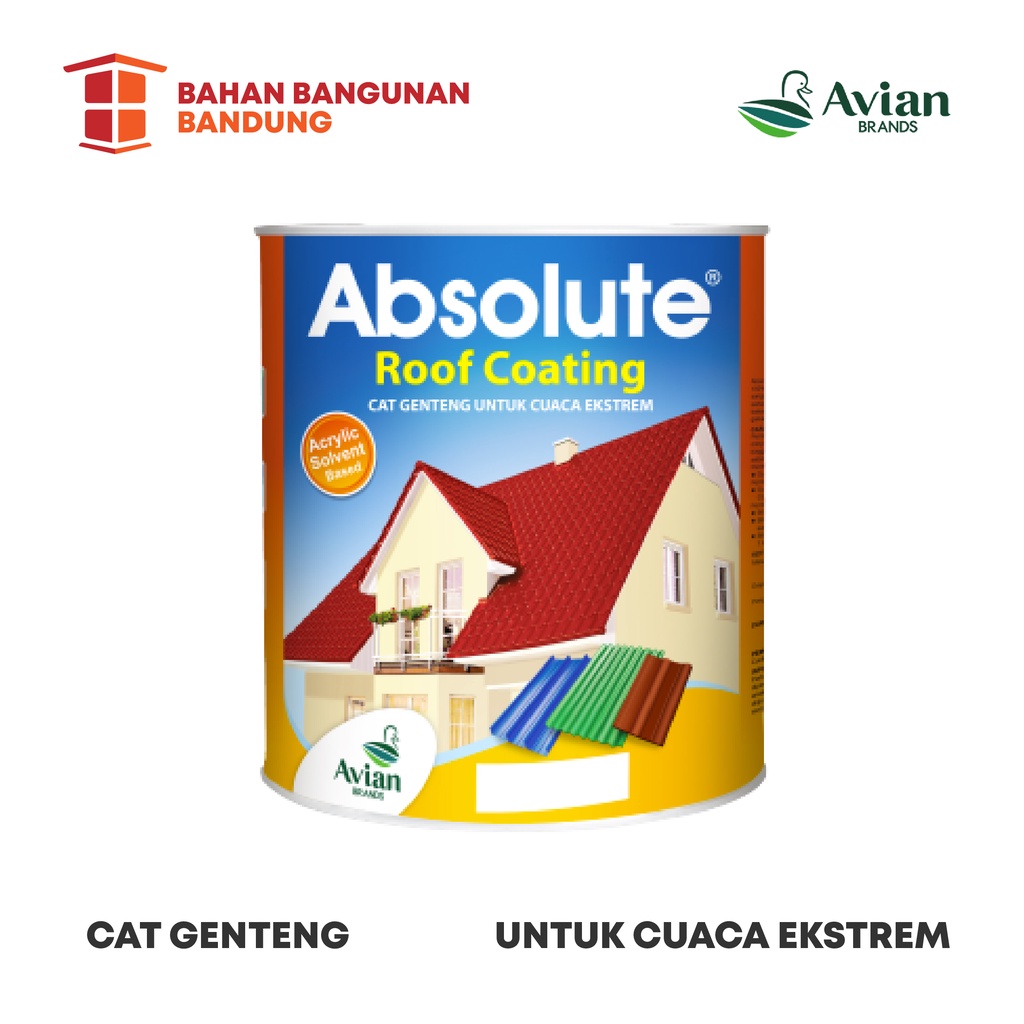 Jual Cat Genteng Absolute Roof Coating 2,5 Kg - Murah !!! | Shopee ...
